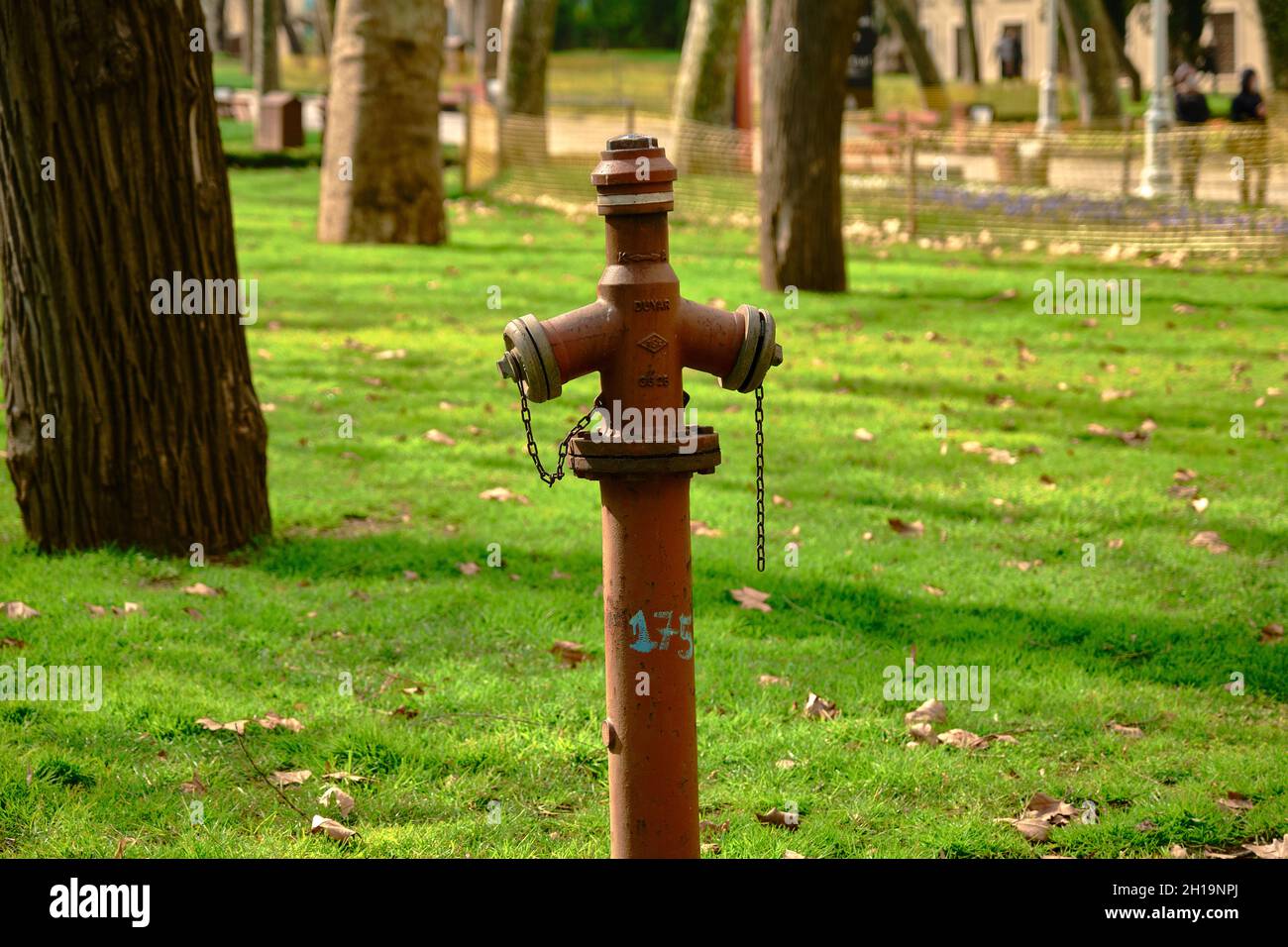 istanbul Turkey. dolmabahce fire extinguisher filling machine in ...