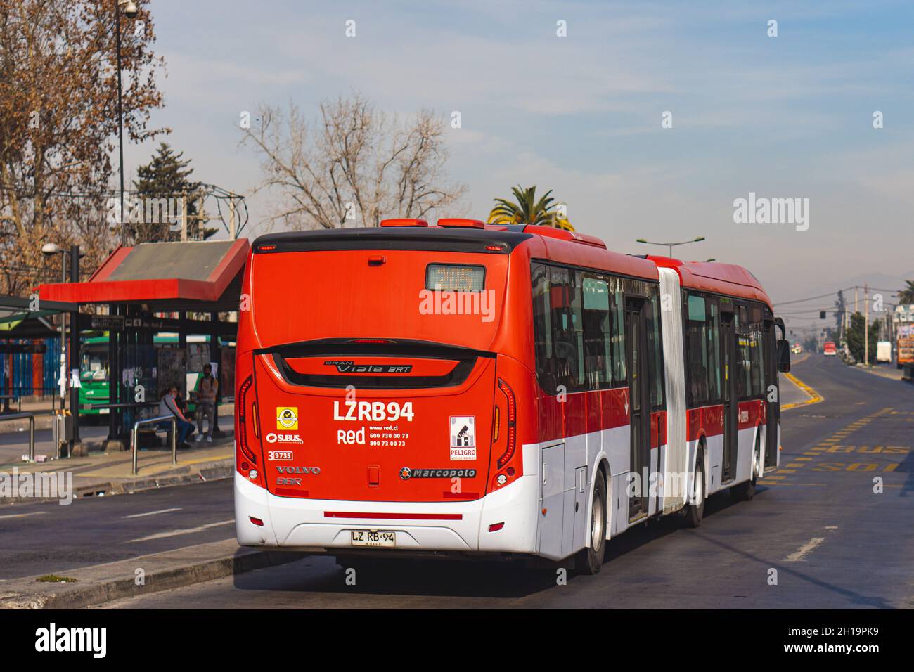 Santiago, Chile - July 2021: A Transantiago / Red Metropolitana de ...