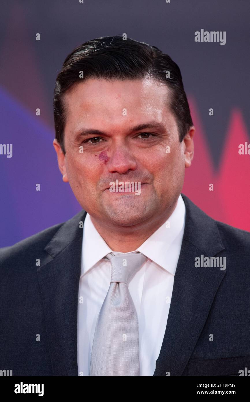 London, UK. 17 October 2021. Matt Dentler arriving for the premiere of ...