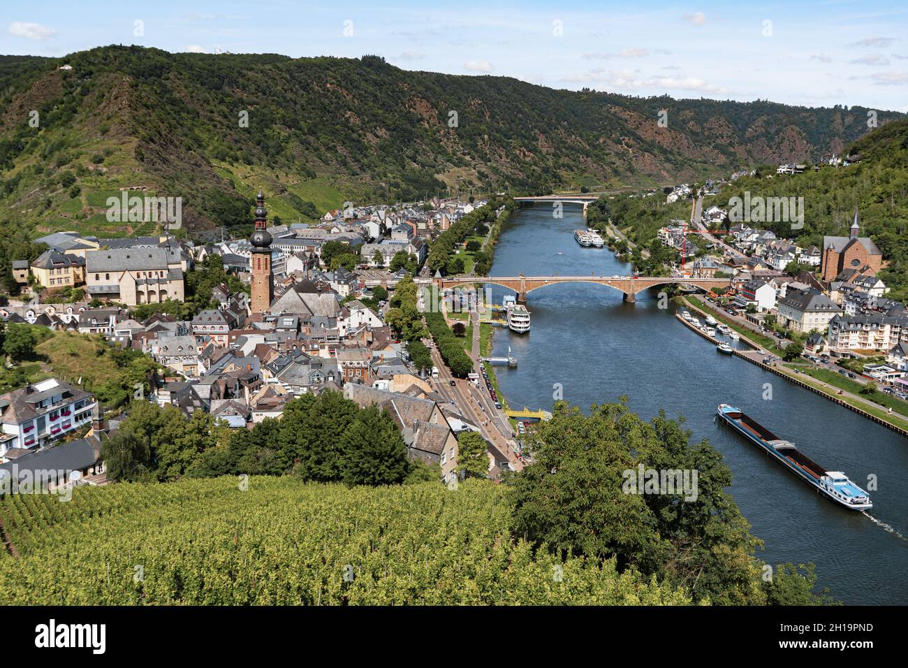 A beautiful view of a Moselle River in Cochem, Germany Stock Photo - Alamy