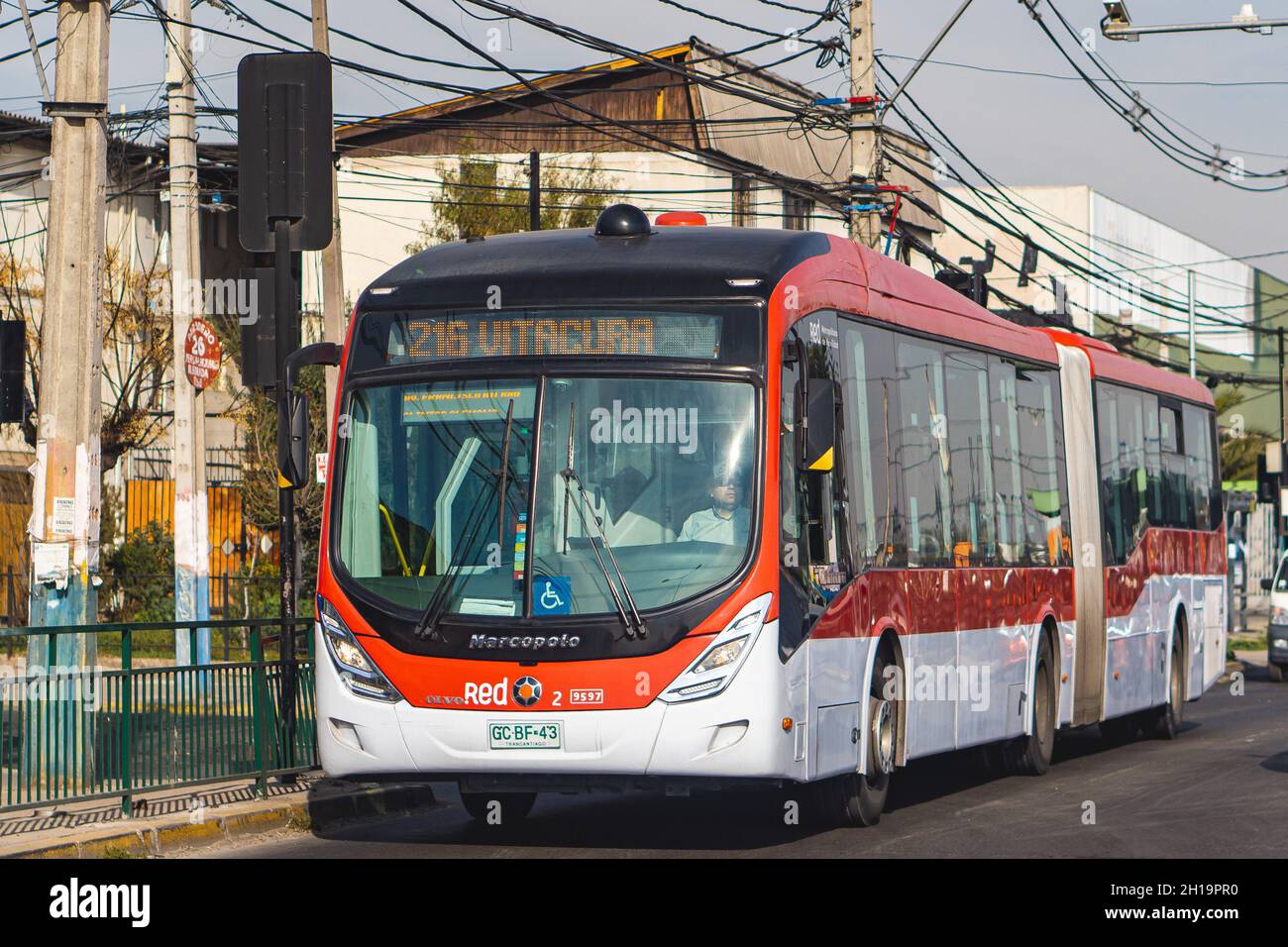 Santiago, Chile - July 2021: A Transantiago / Red Metropolitana de ...