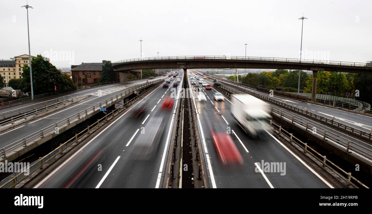 Junction 19 m8 motorway hi-res stock photography and images - Alamy