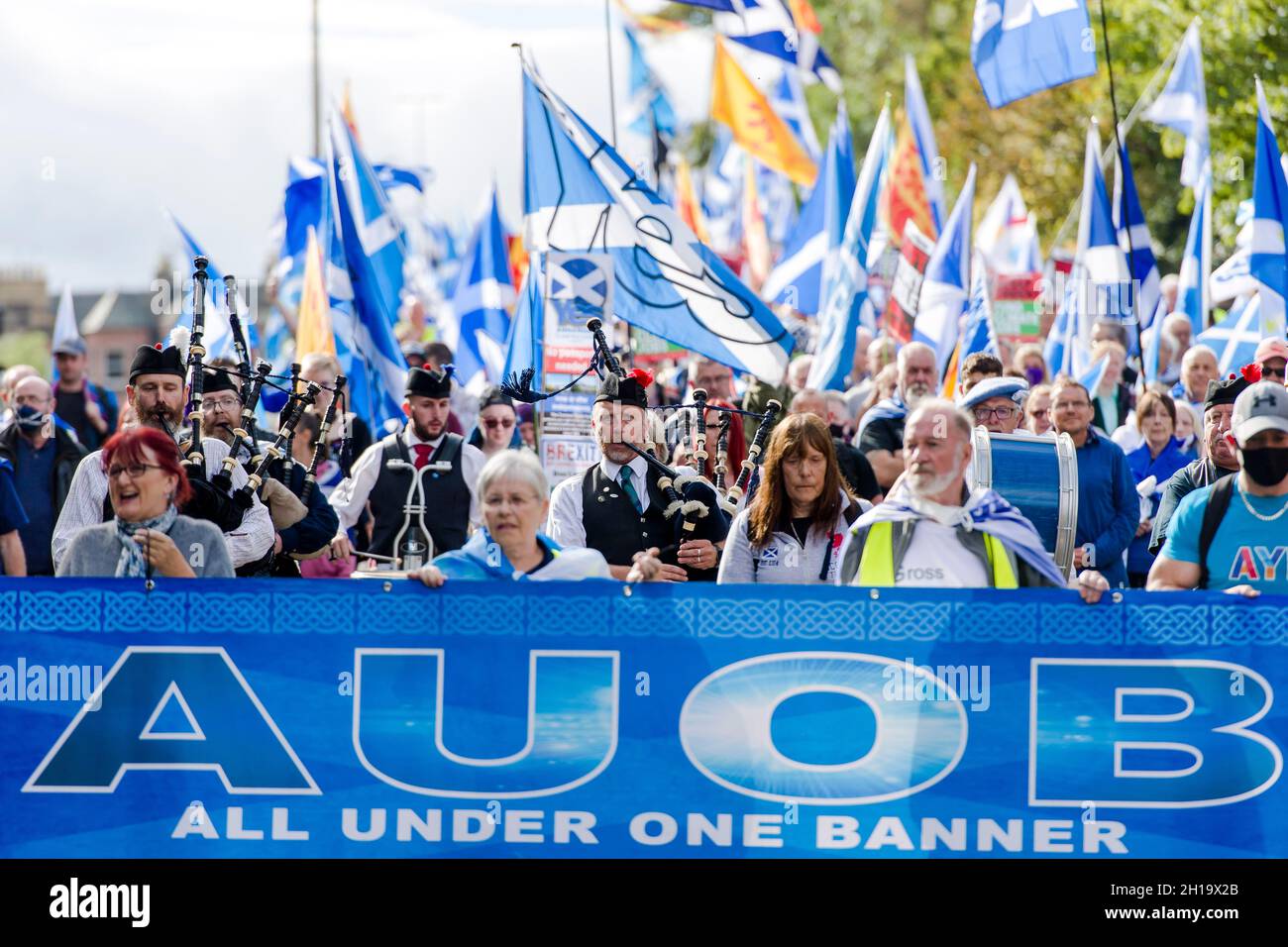 All under one banner march from Edinburgh's Commonwealth pool to ...