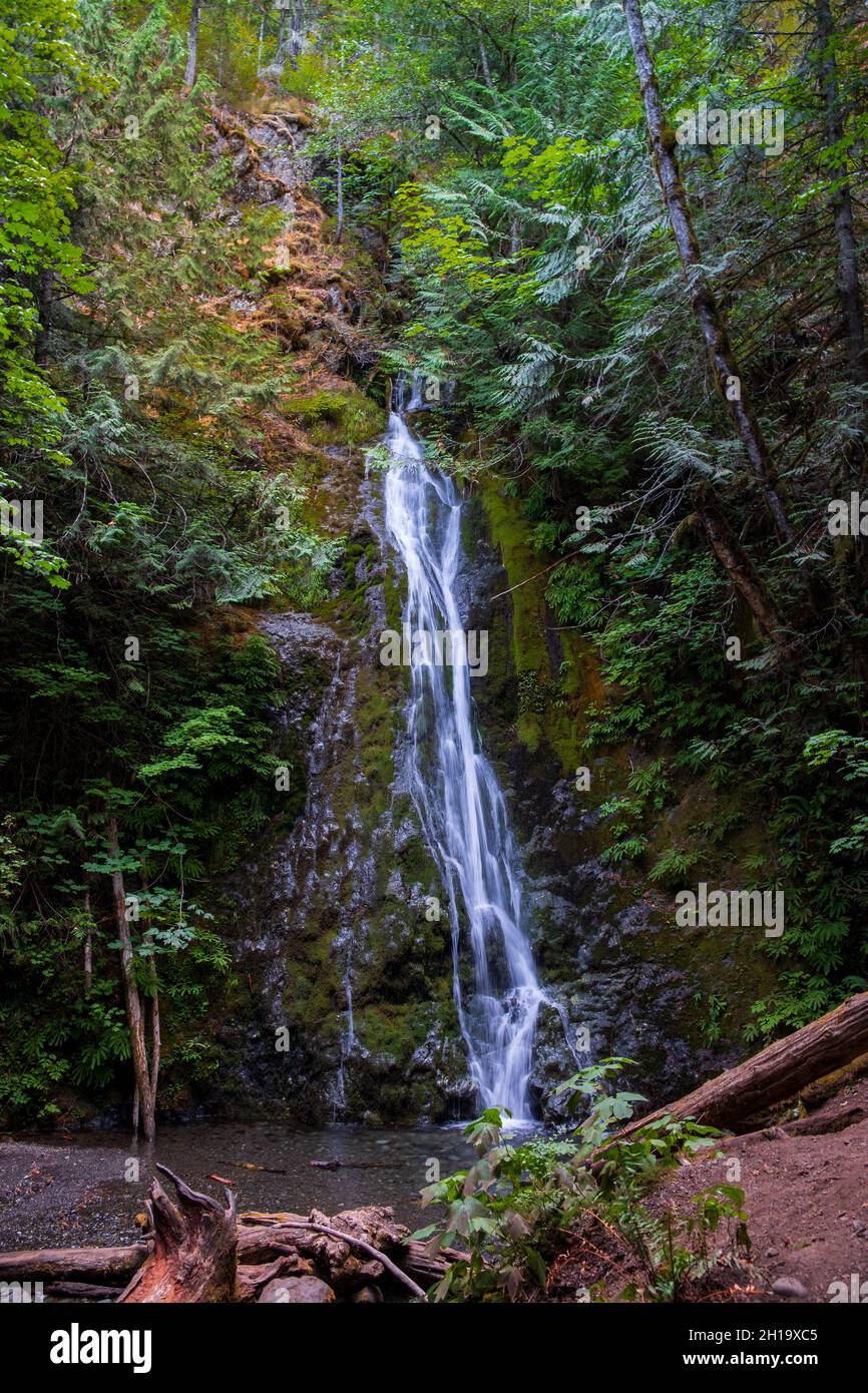 Madison Falls creates a tranquil scene near the Elwha River at Olympic ...