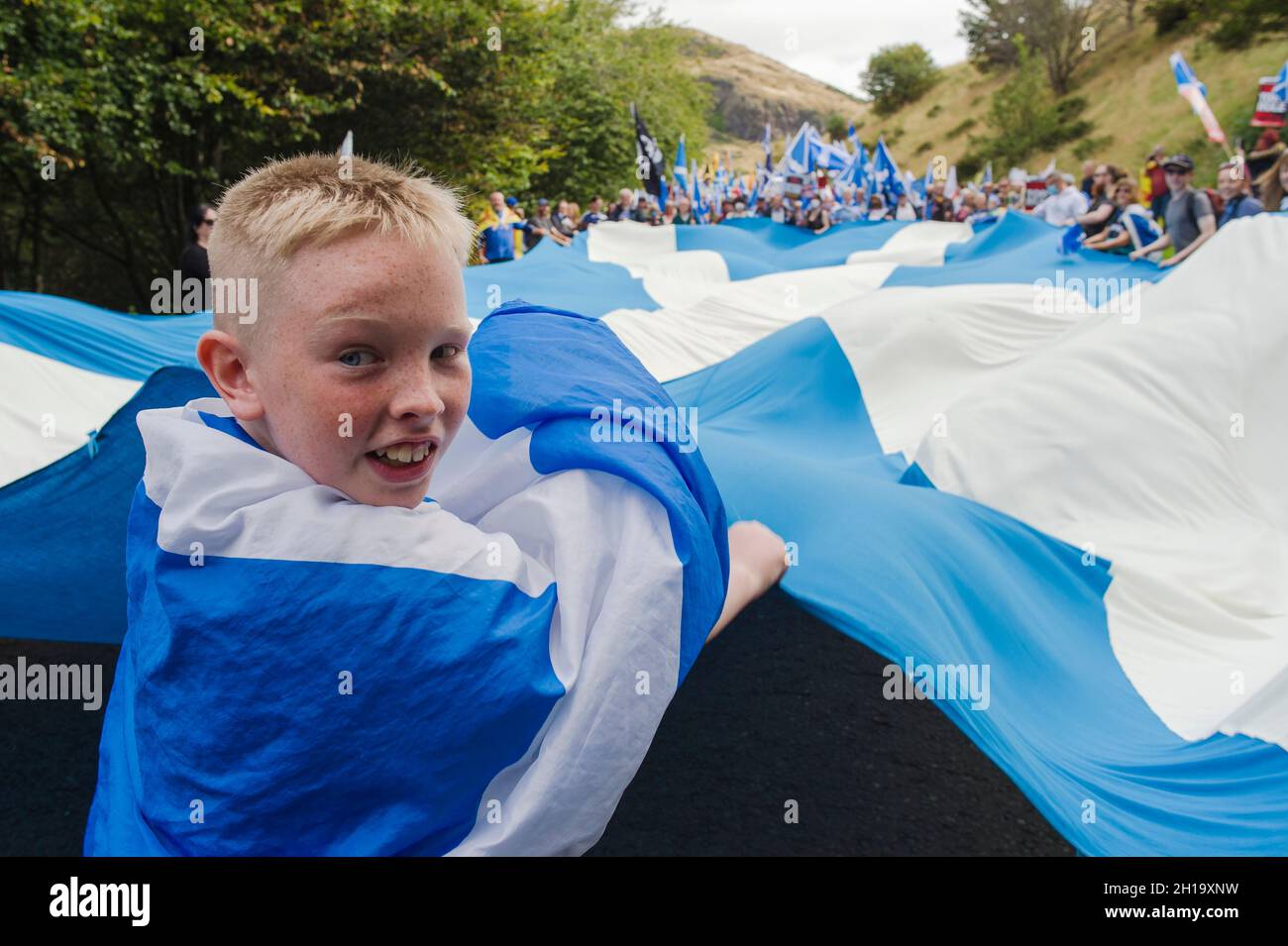 All under one banner march from Edinburgh's Commonwealth pool to ...