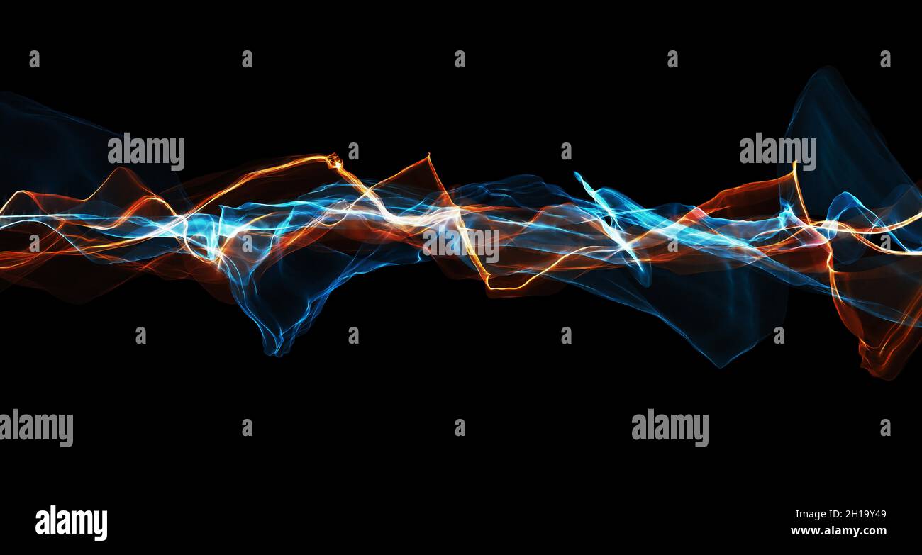 audio soundwave. Colorful music pulse oscillation. Glowing impulse ...