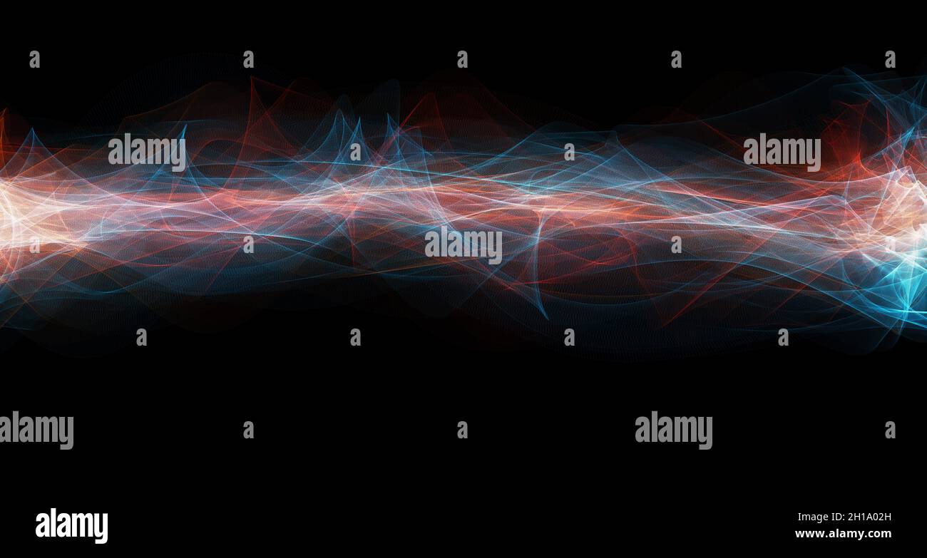 audio soundwave. Colorful music pulse oscillation. Glowing impulse ...