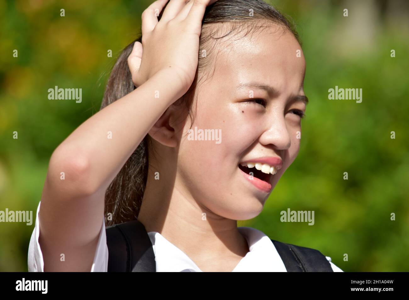 Student Teenager School Girl And Memory Loss Stock Photo - Alamy
