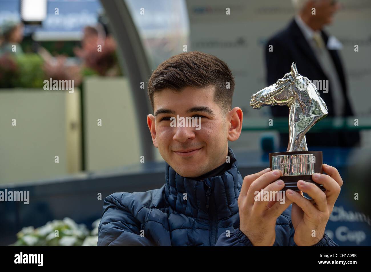 Ascot, Berkshire, UK. 16th October, 2021. Marco Ghiani was crowned the ...