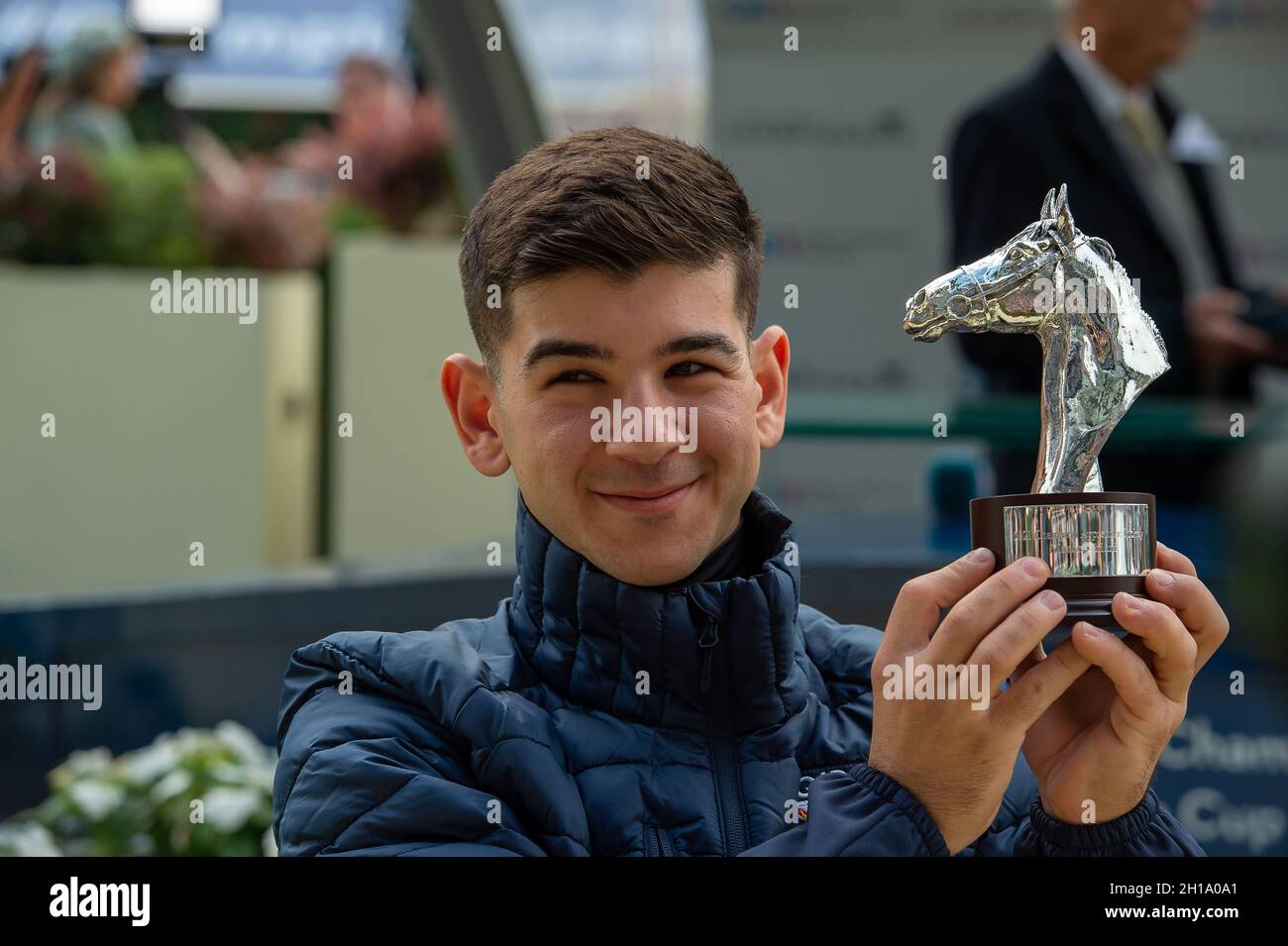 Ascot, Berkshire, UK. 16th October, 2021. Marco Ghiani was crowned the ...