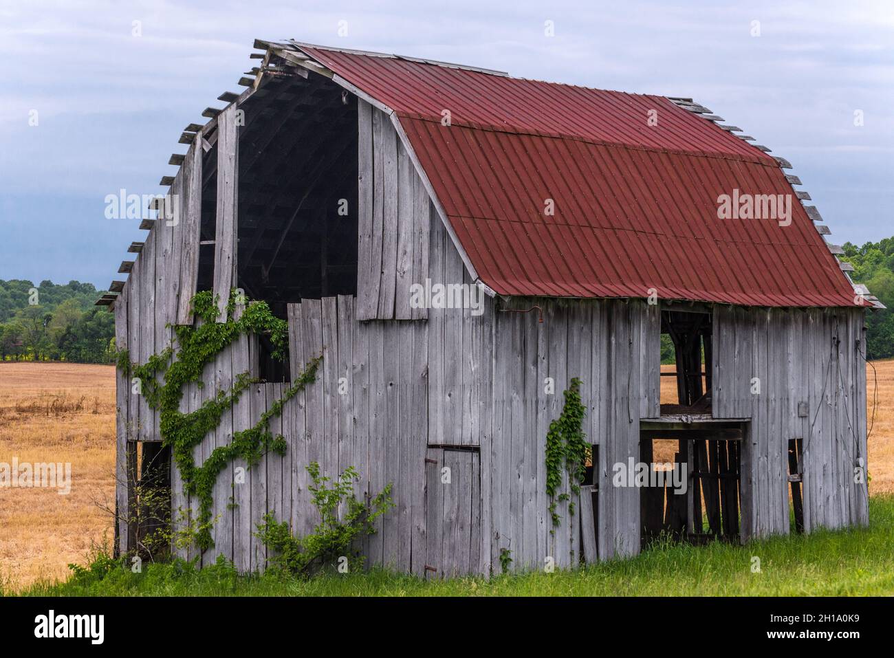 Old Rock City Lookout Mountain Barn - Hardinsburg, Indiana Stock Photo ...