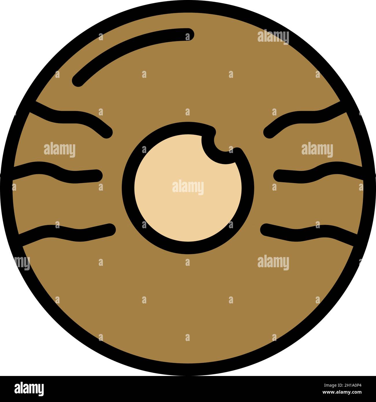 Cataract icon. Outline cataract vector icon color flat isolated Stock ...