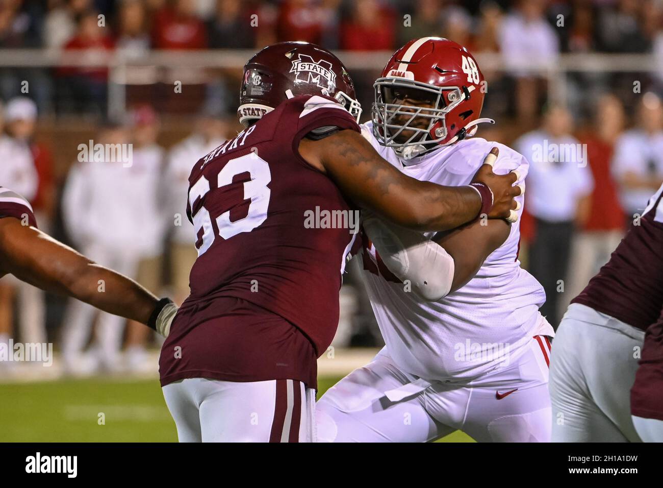 October 16, 2021: Alabama Crimson Tide defensive lineman Phidarian ...