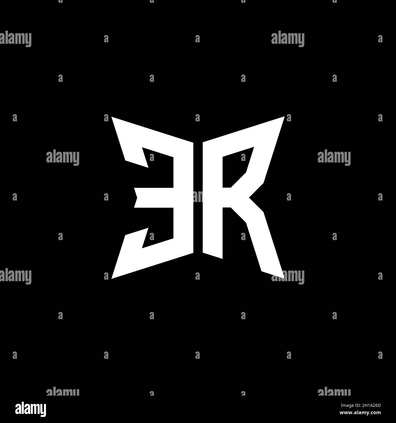 ER Monogram logo letter with Cakra geometric shape style design ...