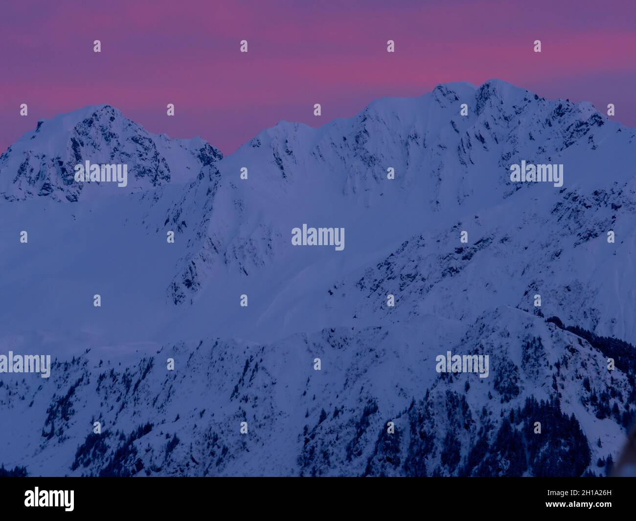 Snowy Mountains, Seward, Alaska Stock Photo - Alamy