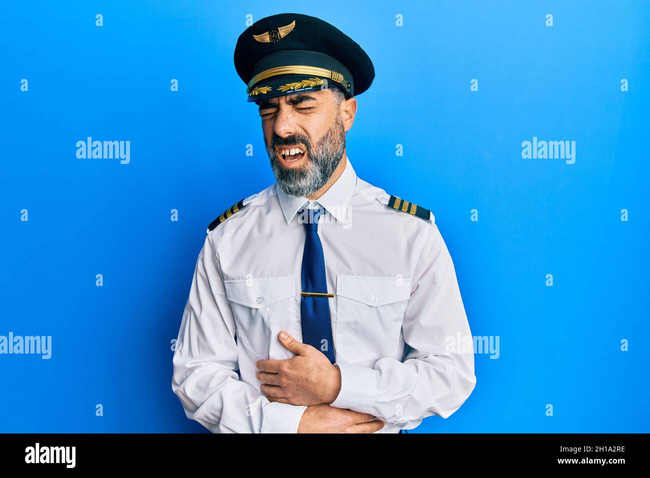 Man feeling sick airplane hi-res stock photography and images - Alamy
