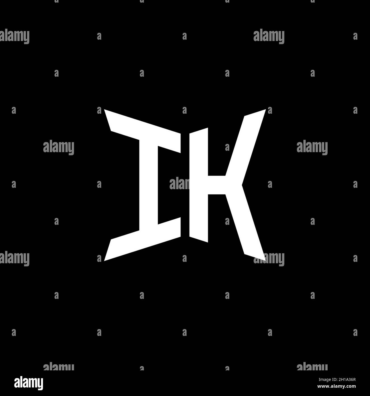 IH Monogram logo letter with Cakra geometric shape style design ...