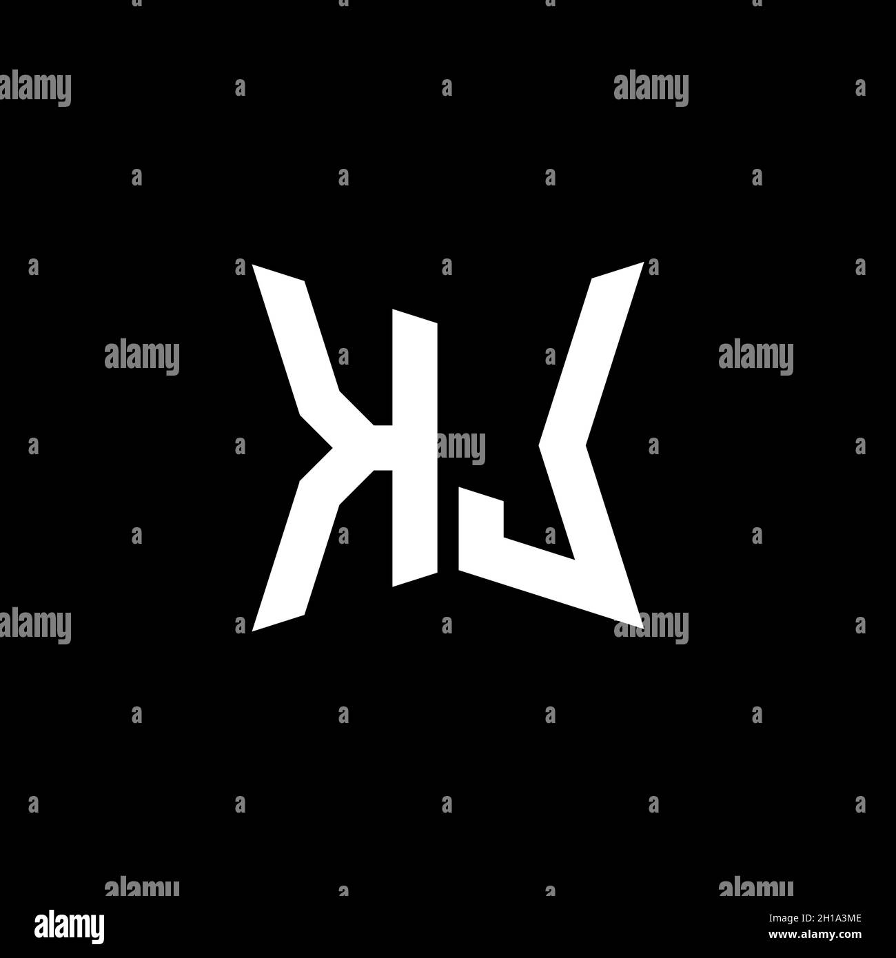 KL Monogram logo letter with Cakra geometric shape style design ...