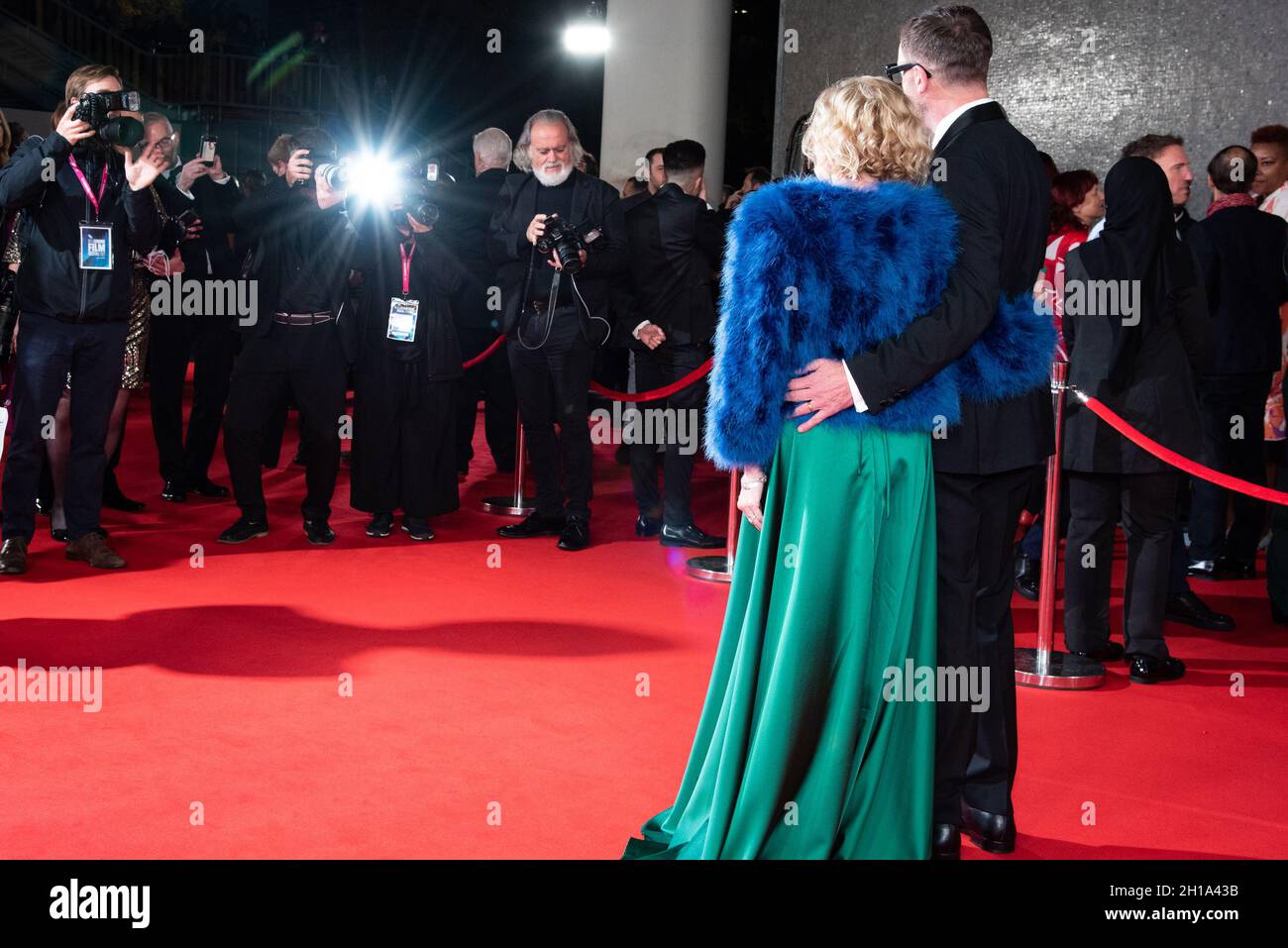 London, UK. 17th Oct, 2021. Ralph Ineson and Ali Ineson attend “The ...