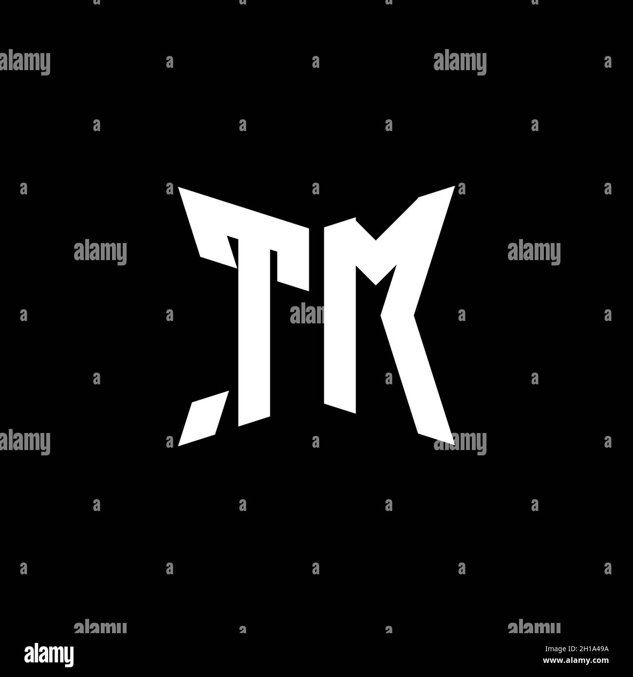 Tm letter logo Black and White Stock Photos & Images - Alamy
