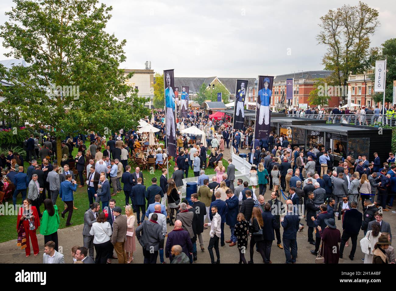 Ascot, Berkshire, UK. 16th October, 2021. The after party after a busy ...