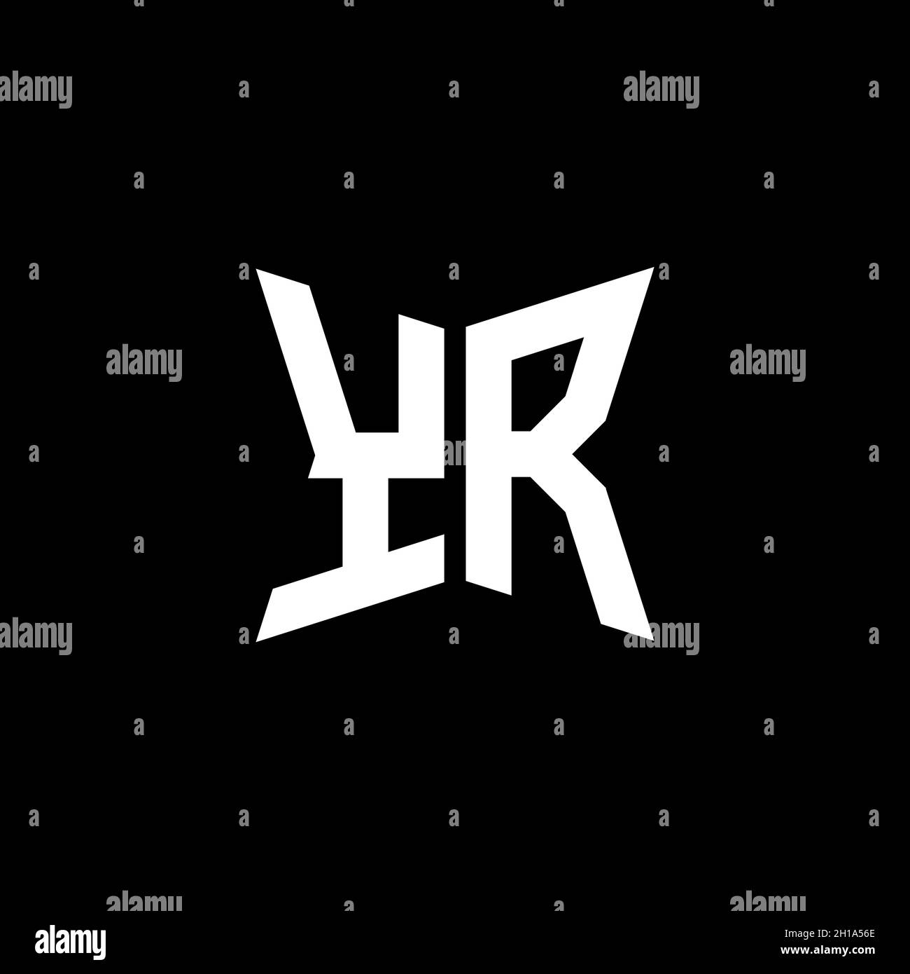 YR Monogram logo letter with Cakra geometric shape style design ...