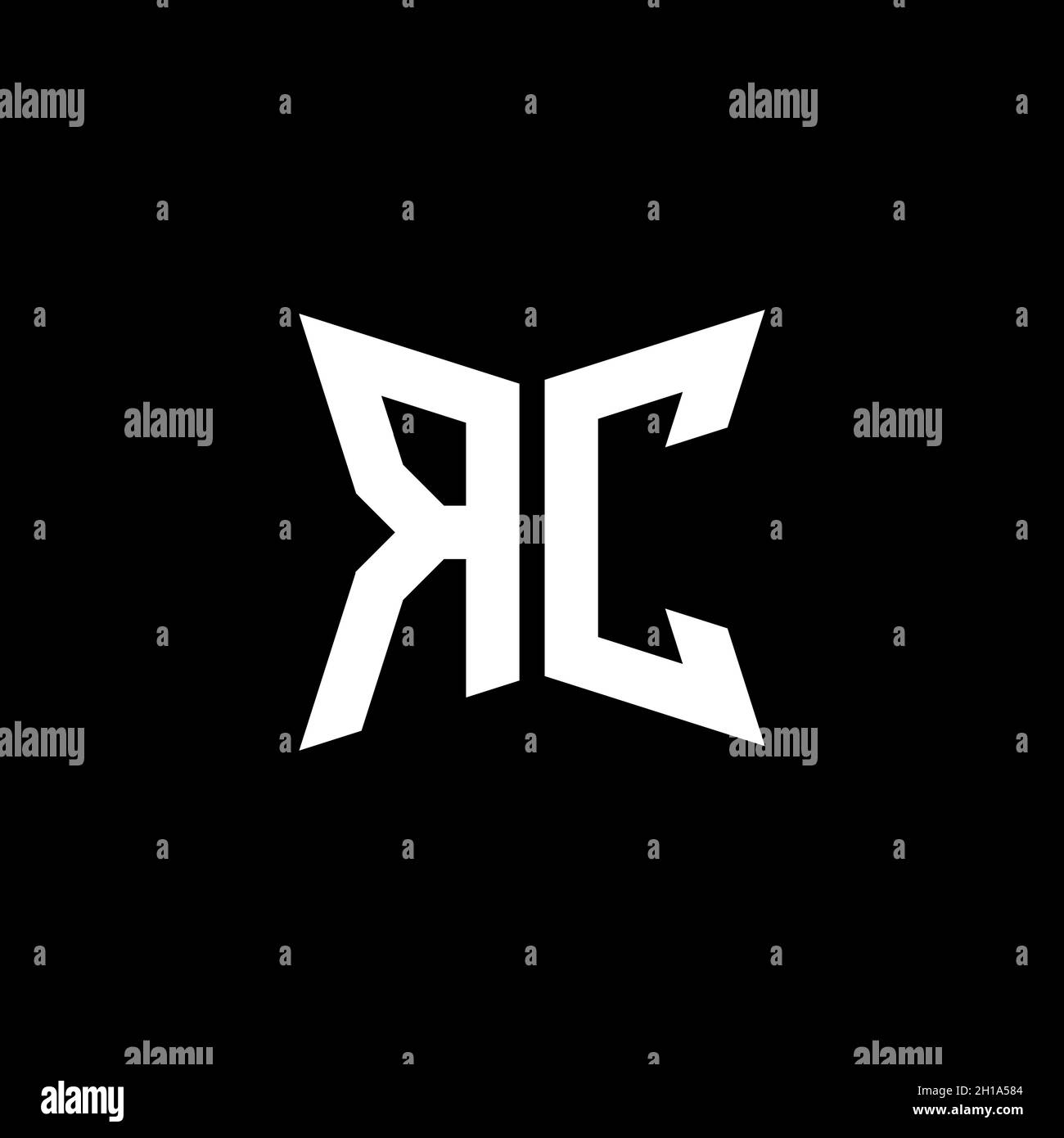 RC Monogram logo letter with Cakra geometric shape style design ...