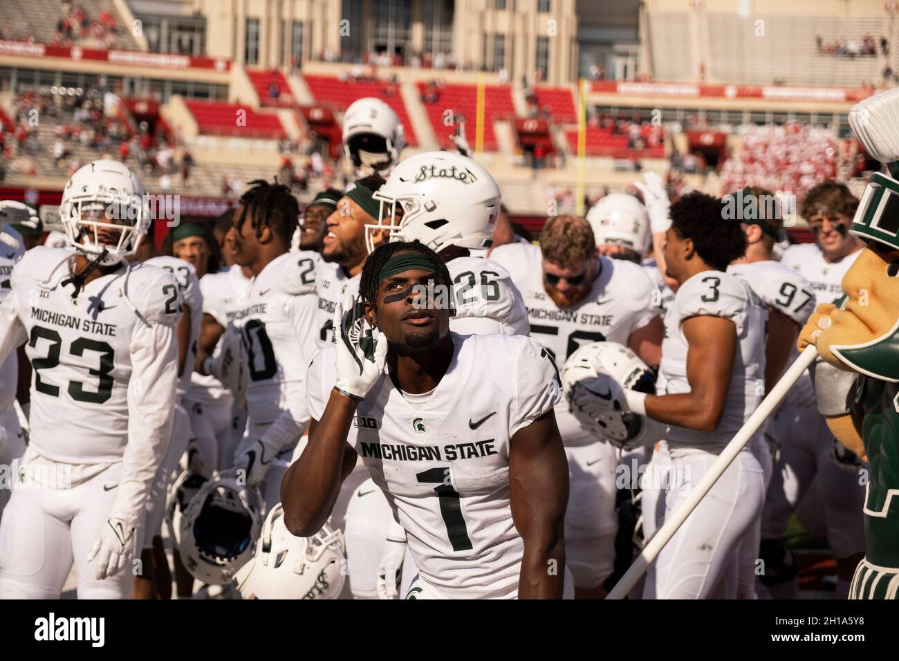 BLOOMINGTON, UNITED STATES - 2021/10/16: Michigan State football ...