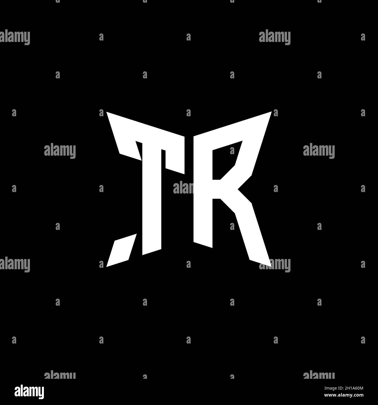 TR Monogram logo letter with Cakra geometric shape style design ...