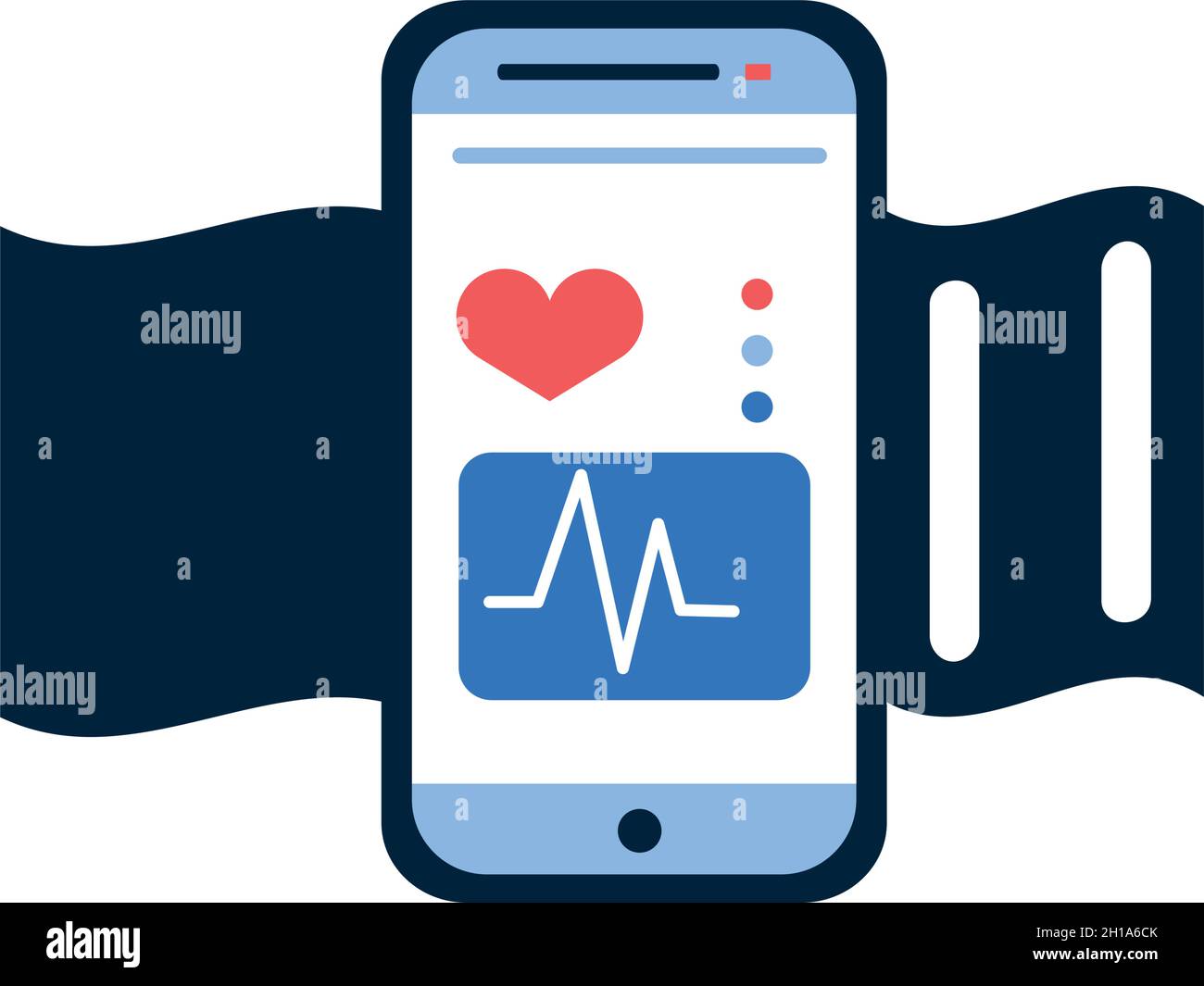 mobile phone health app Stock Vector Image & Art - Alamy