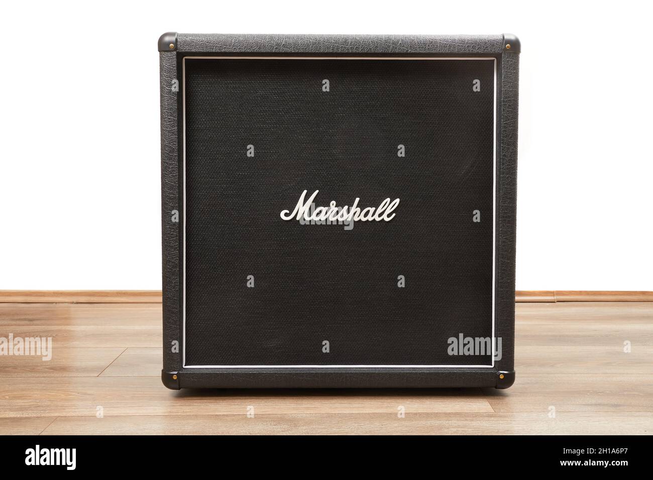 Marshall guitar amplifier cabinet 4x12 speakers Stock Photo - Alamy
