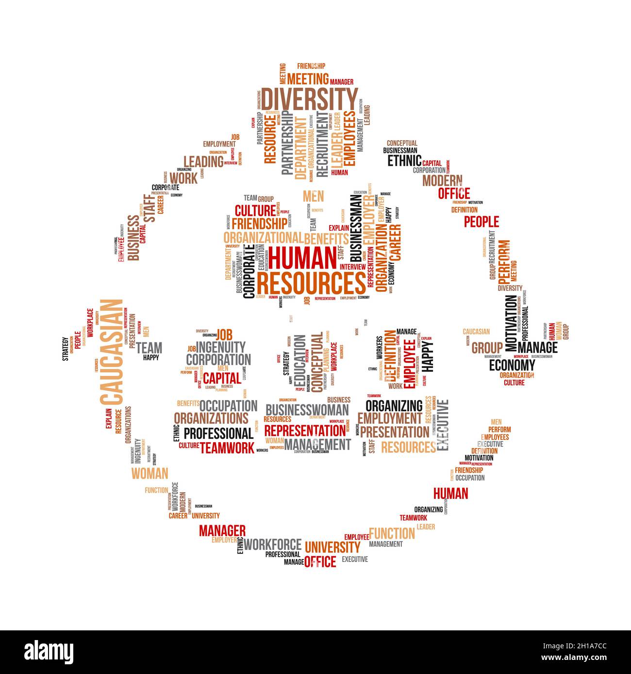 Human resources word cloud concept with human rosurces symbol Stock ...