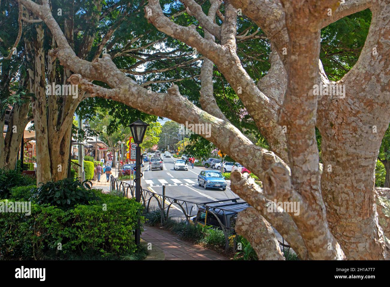 The main street of Montville Stock Photo - Alamy