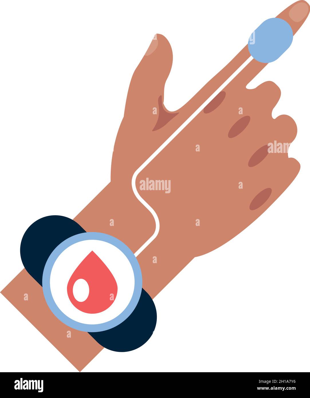 wearable watch health pressure blood Stock Vector Image & Art - Alamy