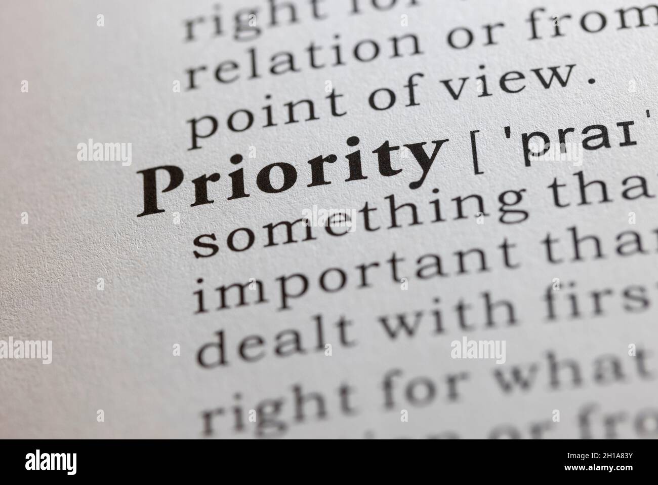 Fake Dictionary word, Dictionary definition of priority, first priority ...