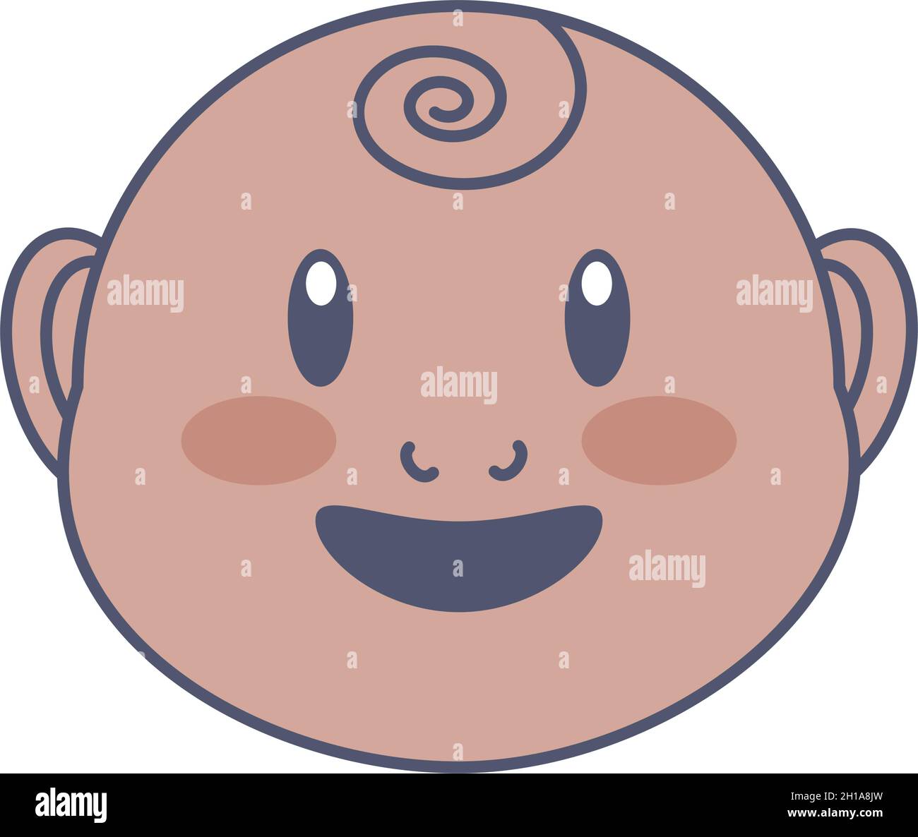 cartoon baby face Stock Vector Image & Art - Alamy