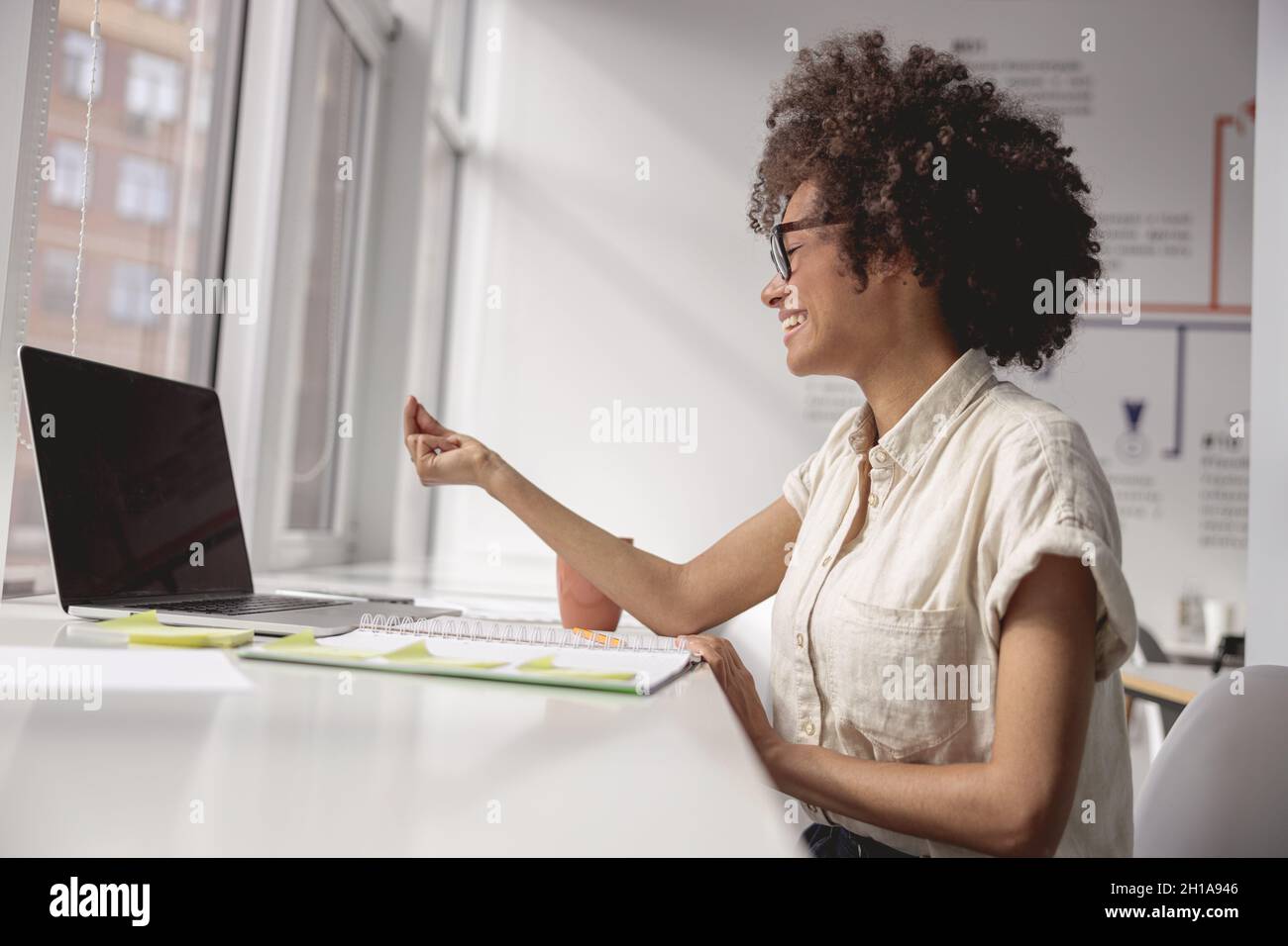 American Sign Language At Work High Resolution Stock Photography and ...