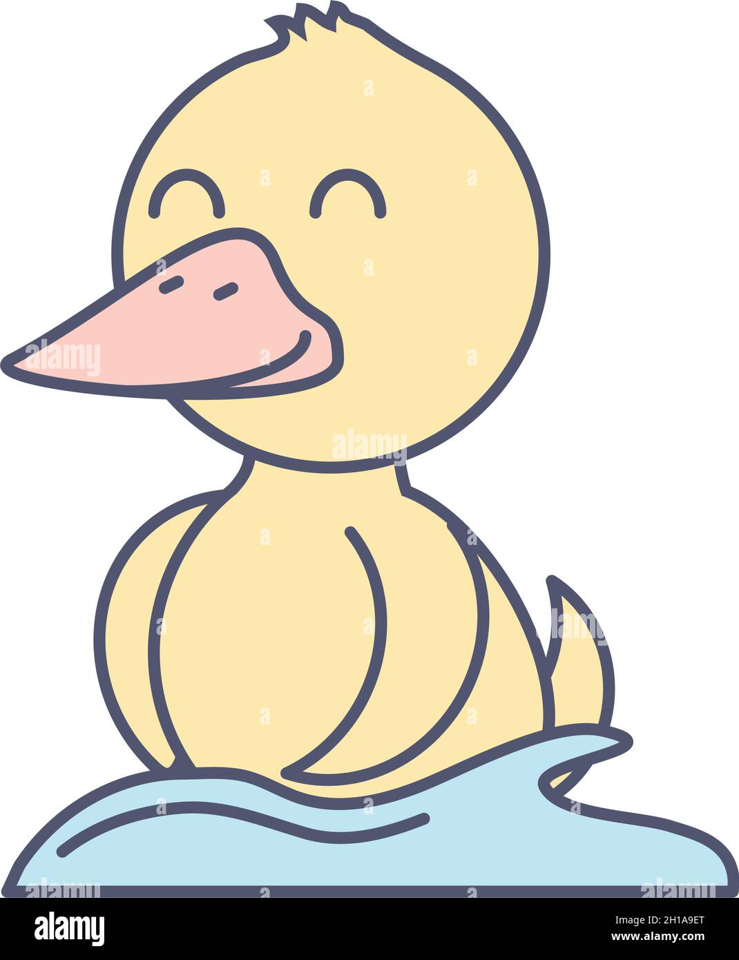 cute duck cartoon Stock Vector Image & Art - Alamy