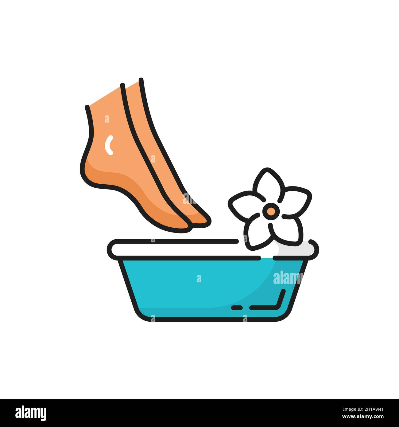 Footbath vector vectors hi-res stock photography and images - Alamy