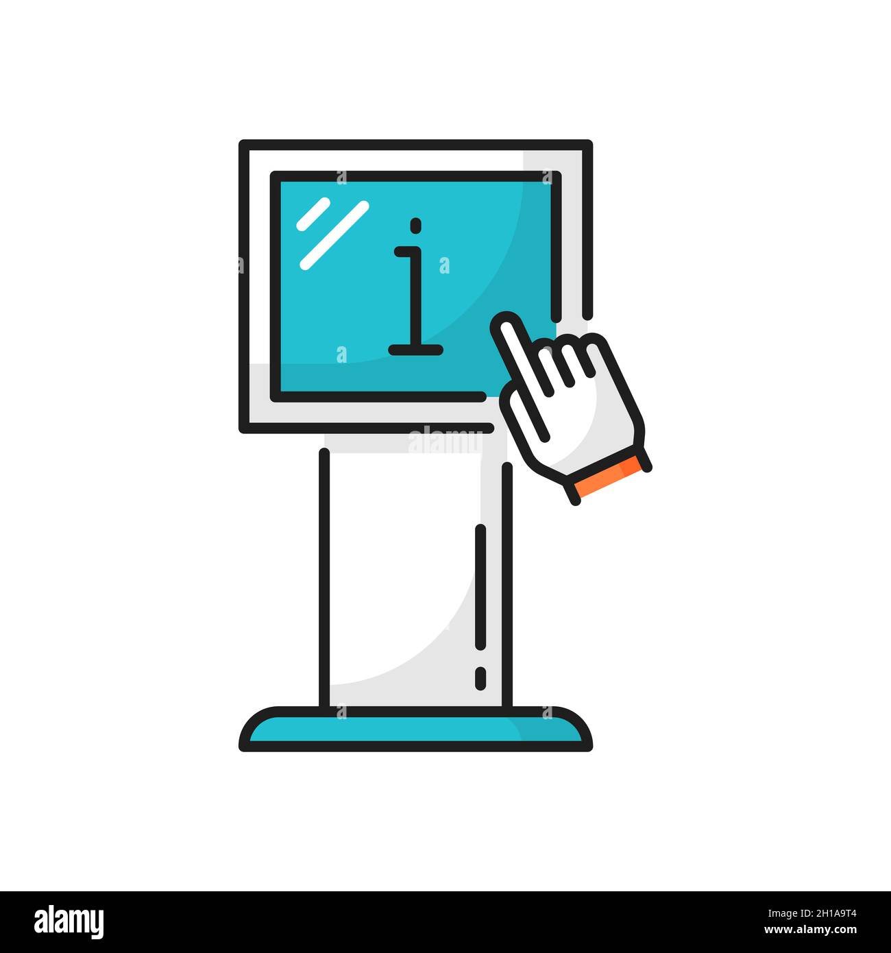 Information desk at mall Stock Vector Images - Alamy