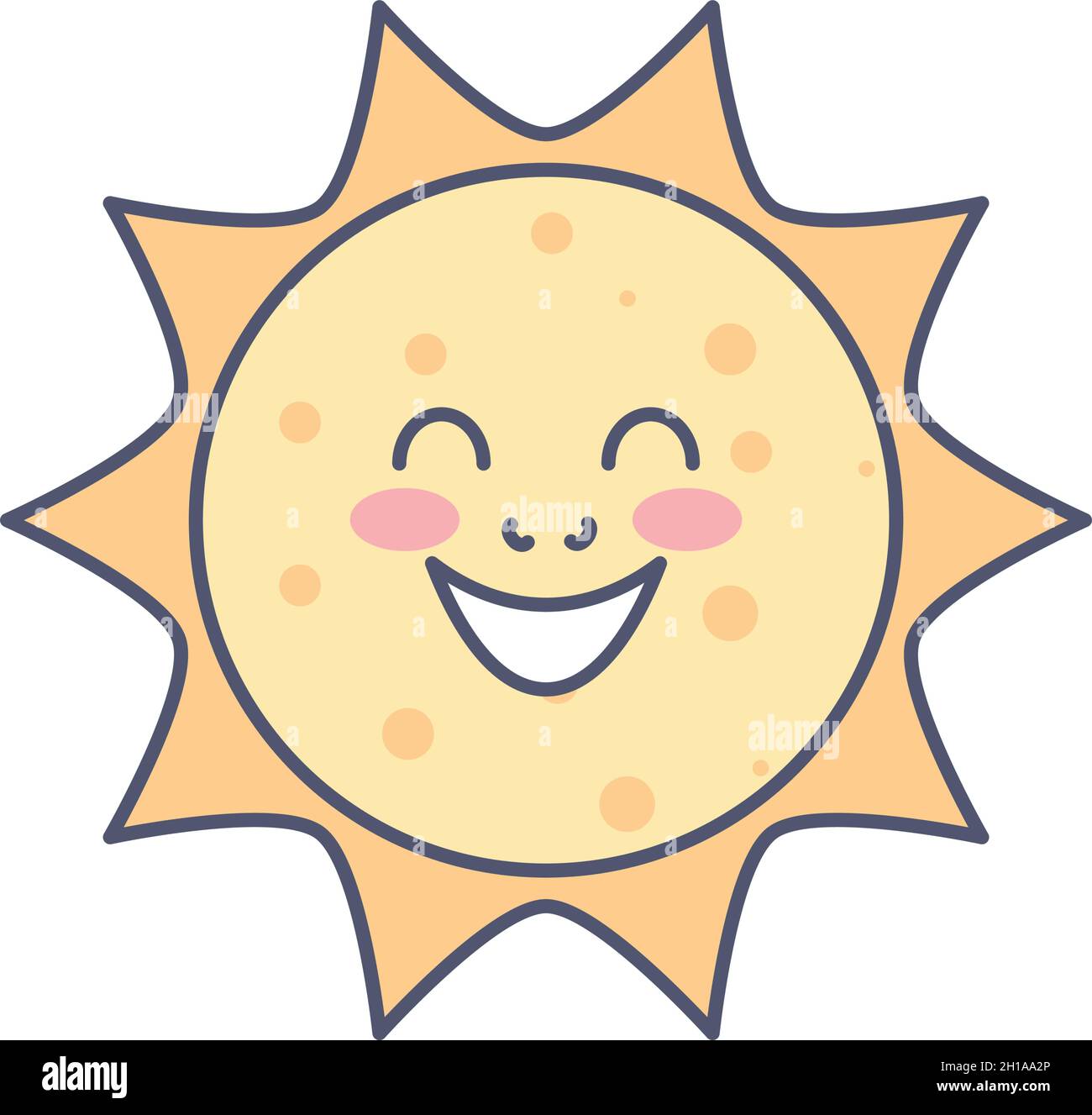 cute sun cartoon Stock Vector Image & Art - Alamy