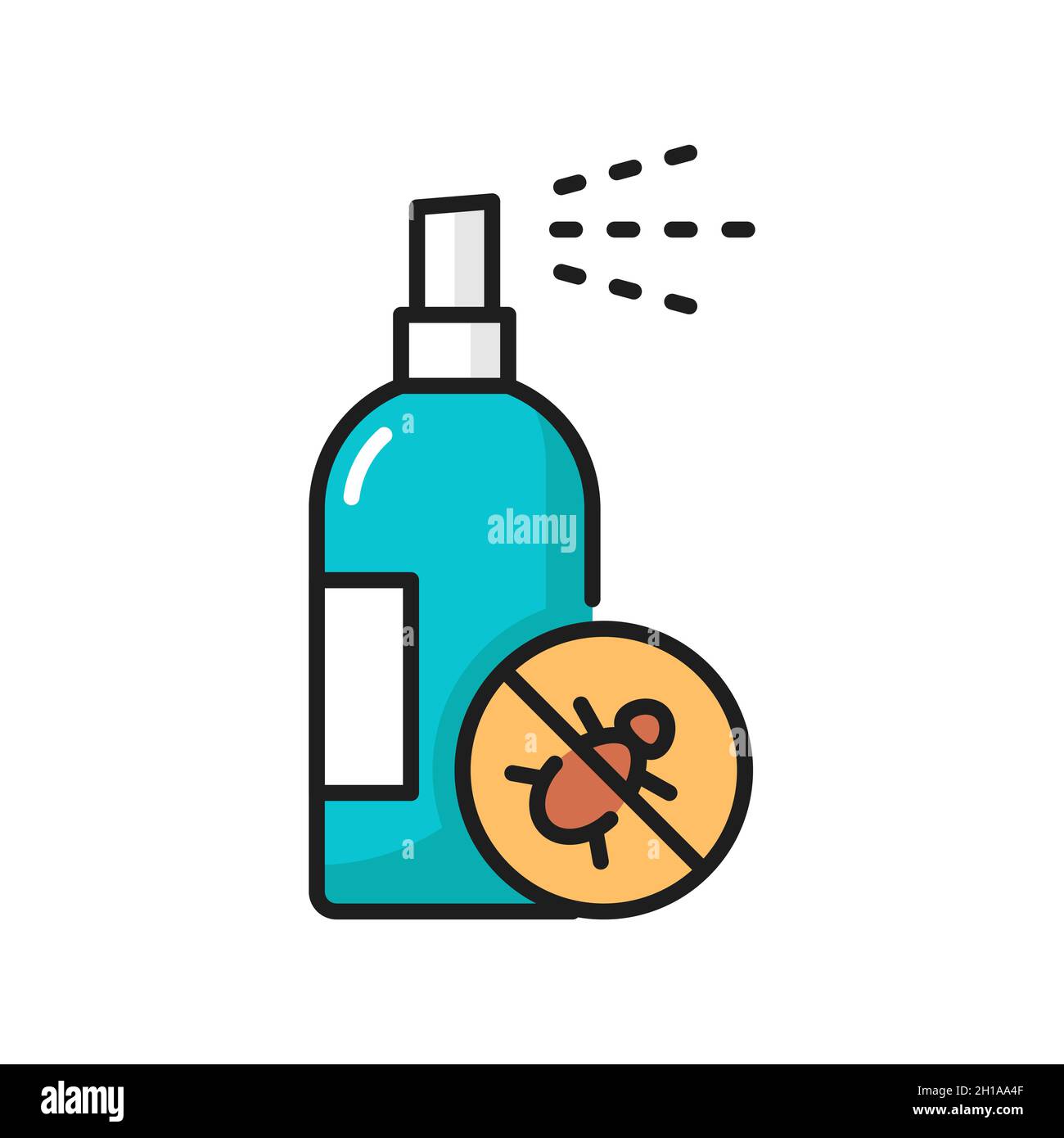 Cat tick illustration Stock Vector Images - Alamy