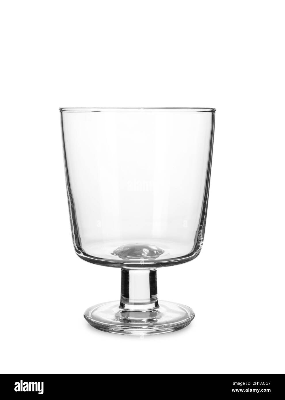 Beautiful empty glass isolated on white background Stock Photo - Alamy