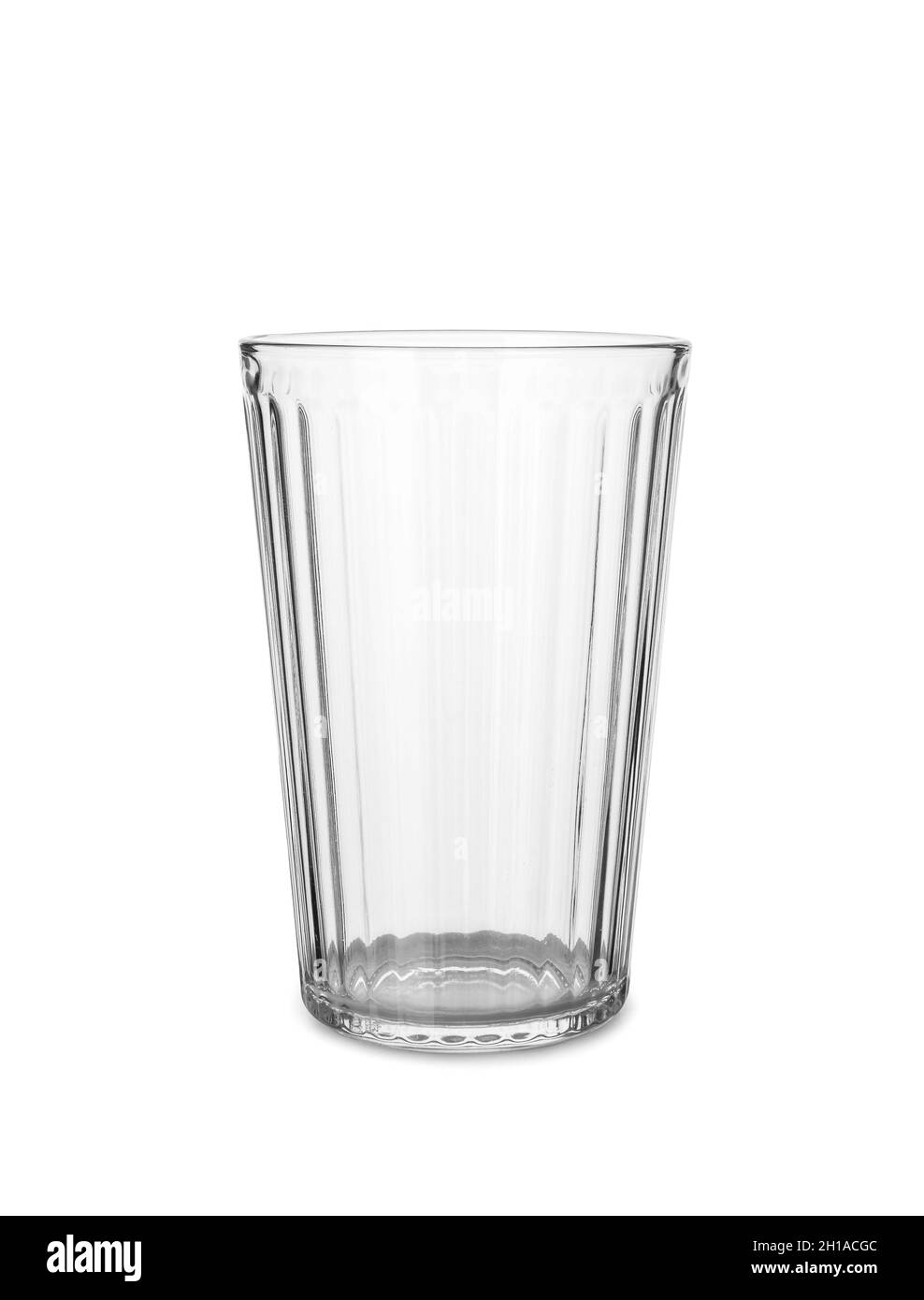 Beautiful empty glass isolated on white background Stock Photo - Alamy
