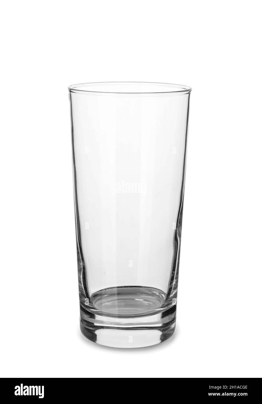 Beautiful empty glass isolated on white background Stock Photo - Alamy