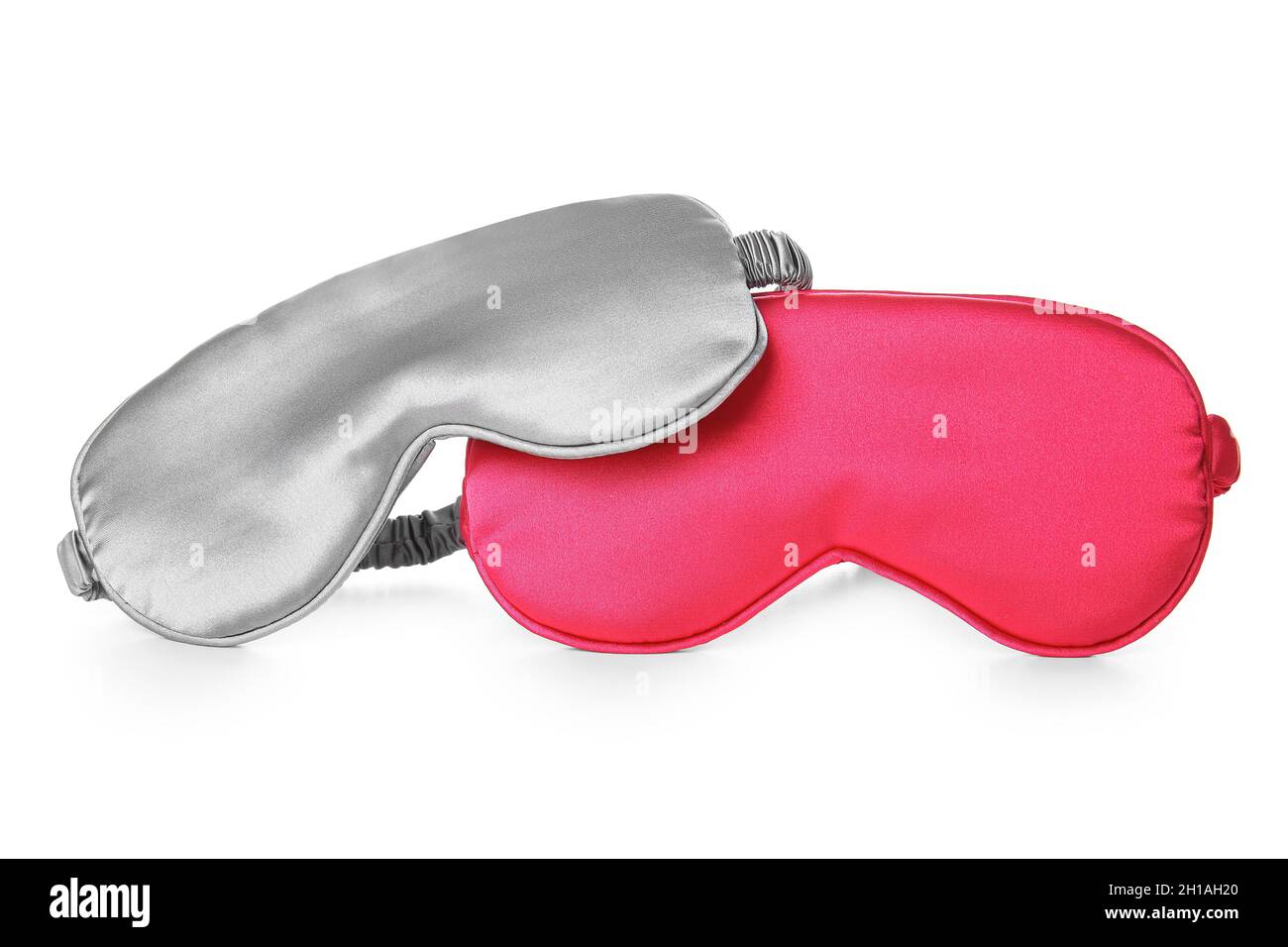 Stylish sleep masks on white background Stock Photo - Alamy