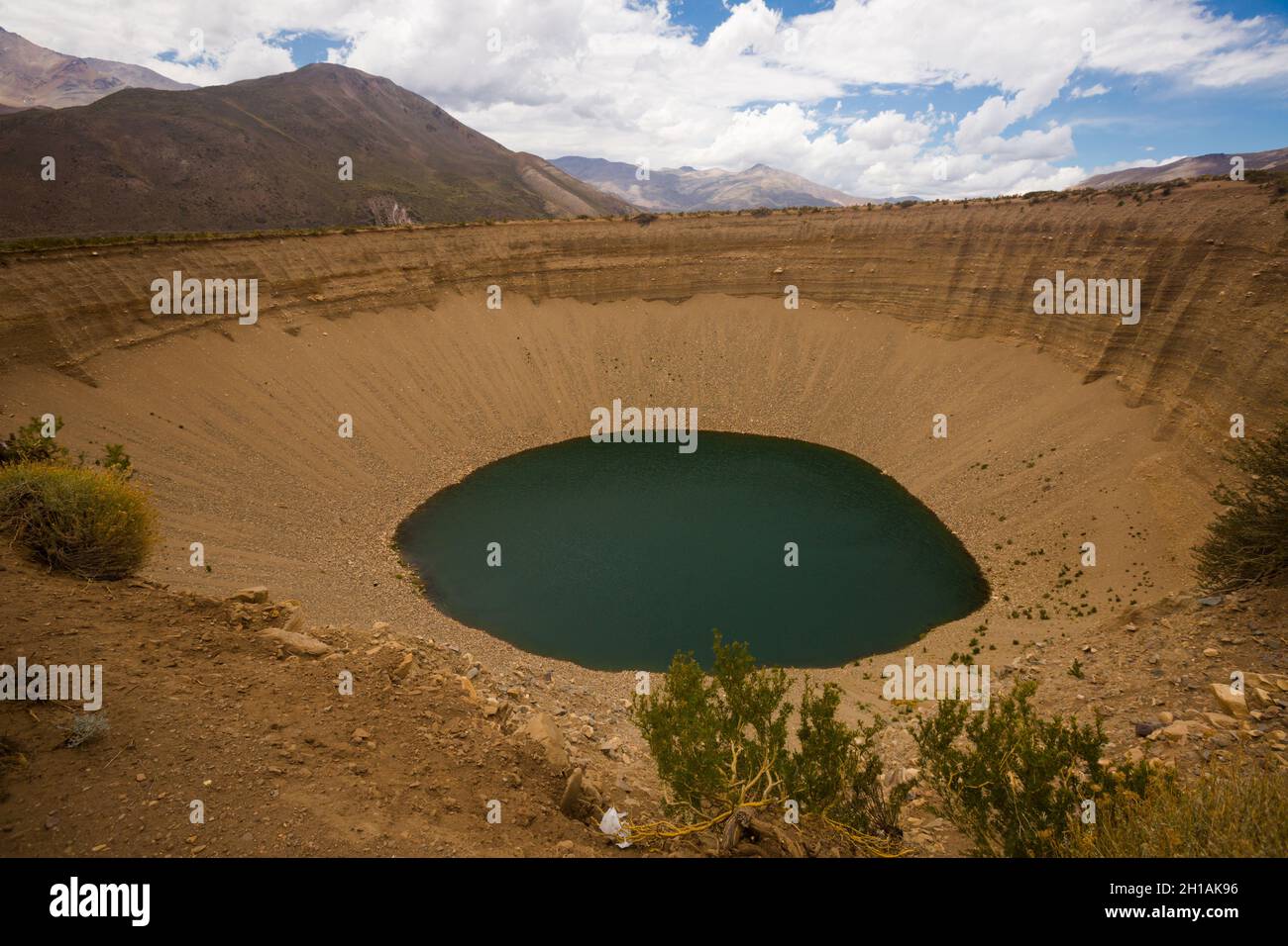 Lake Pozo de las Animas, Andes Stock Photo - Alamy