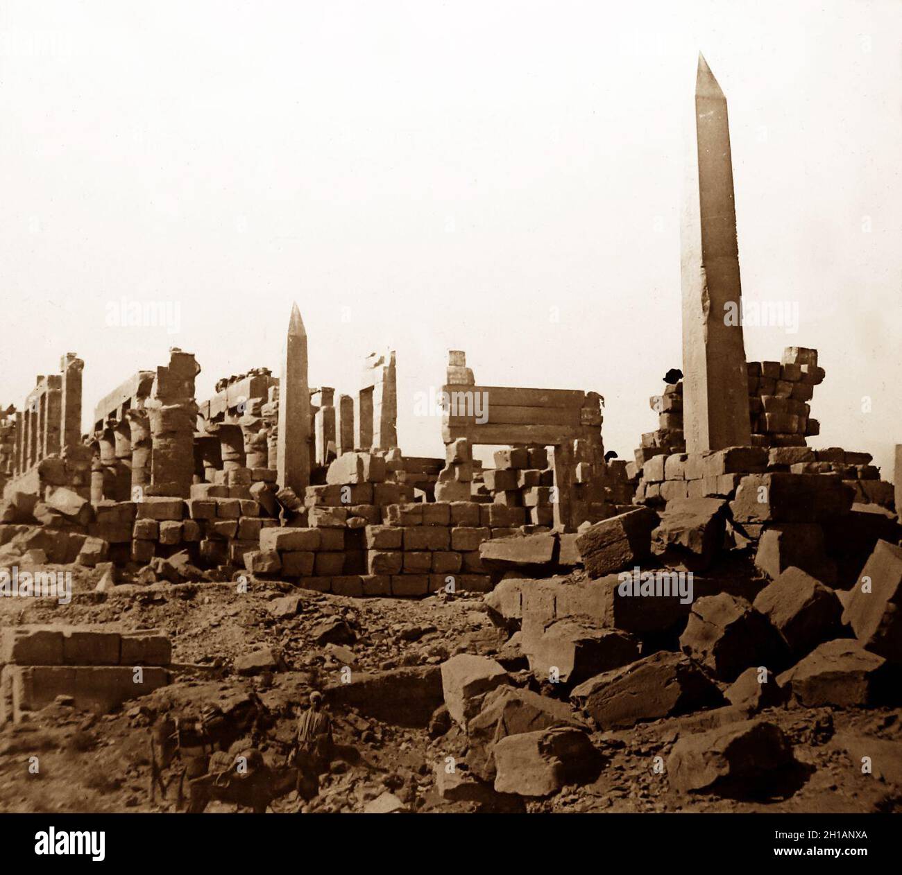 Karnak, Egypt, 1850s by Francis Frith Stock Photo - Alamy