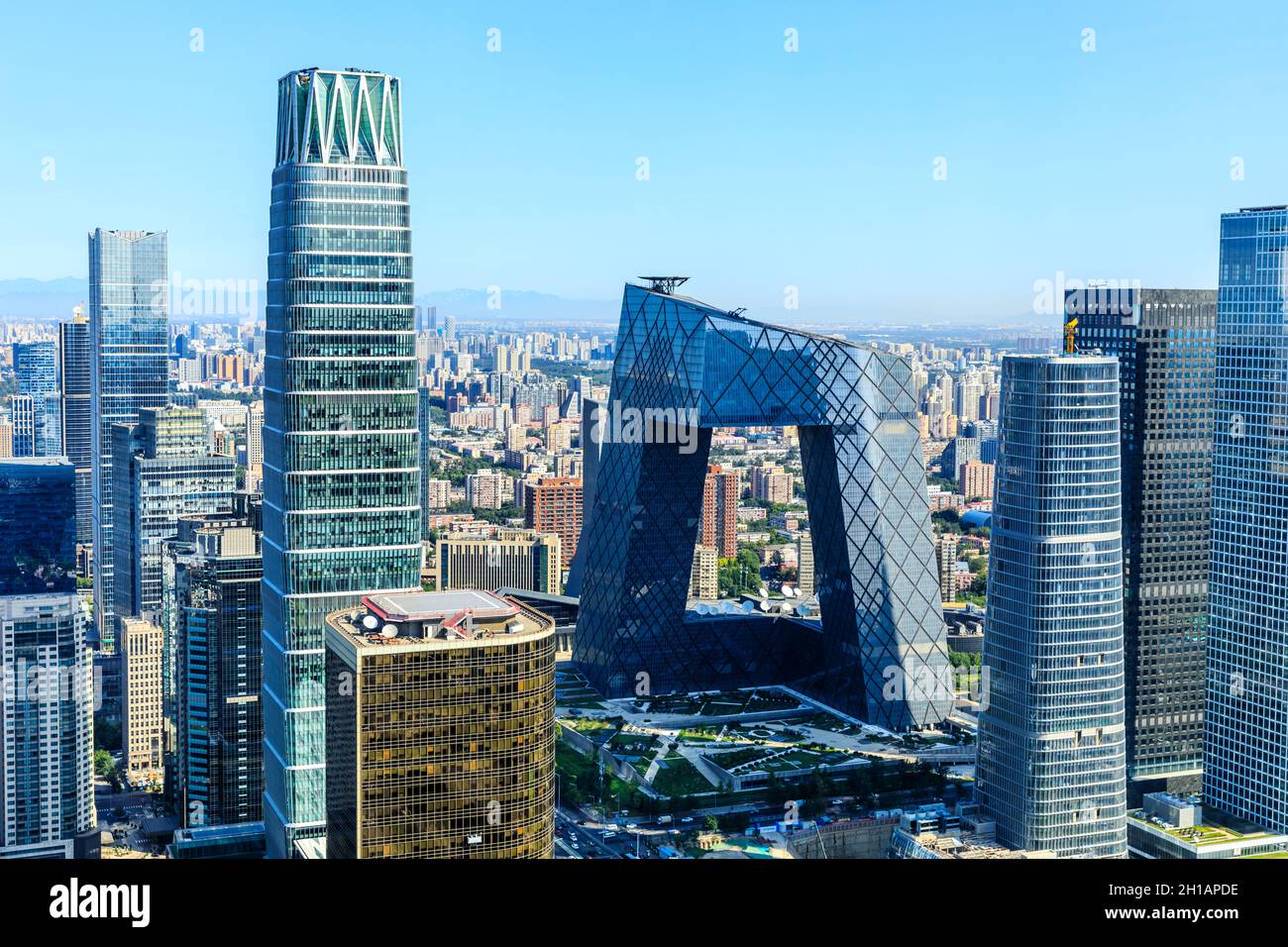 Beijing skyline street hi-res stock photography and images - Alamy