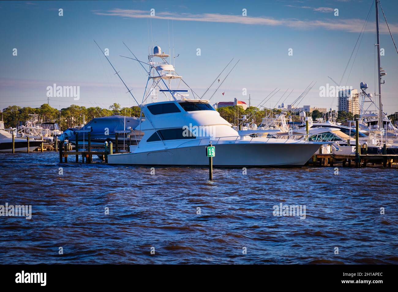 Beautiful Pier Side view of unique boats and Yacht's Stock Photo - Alamy